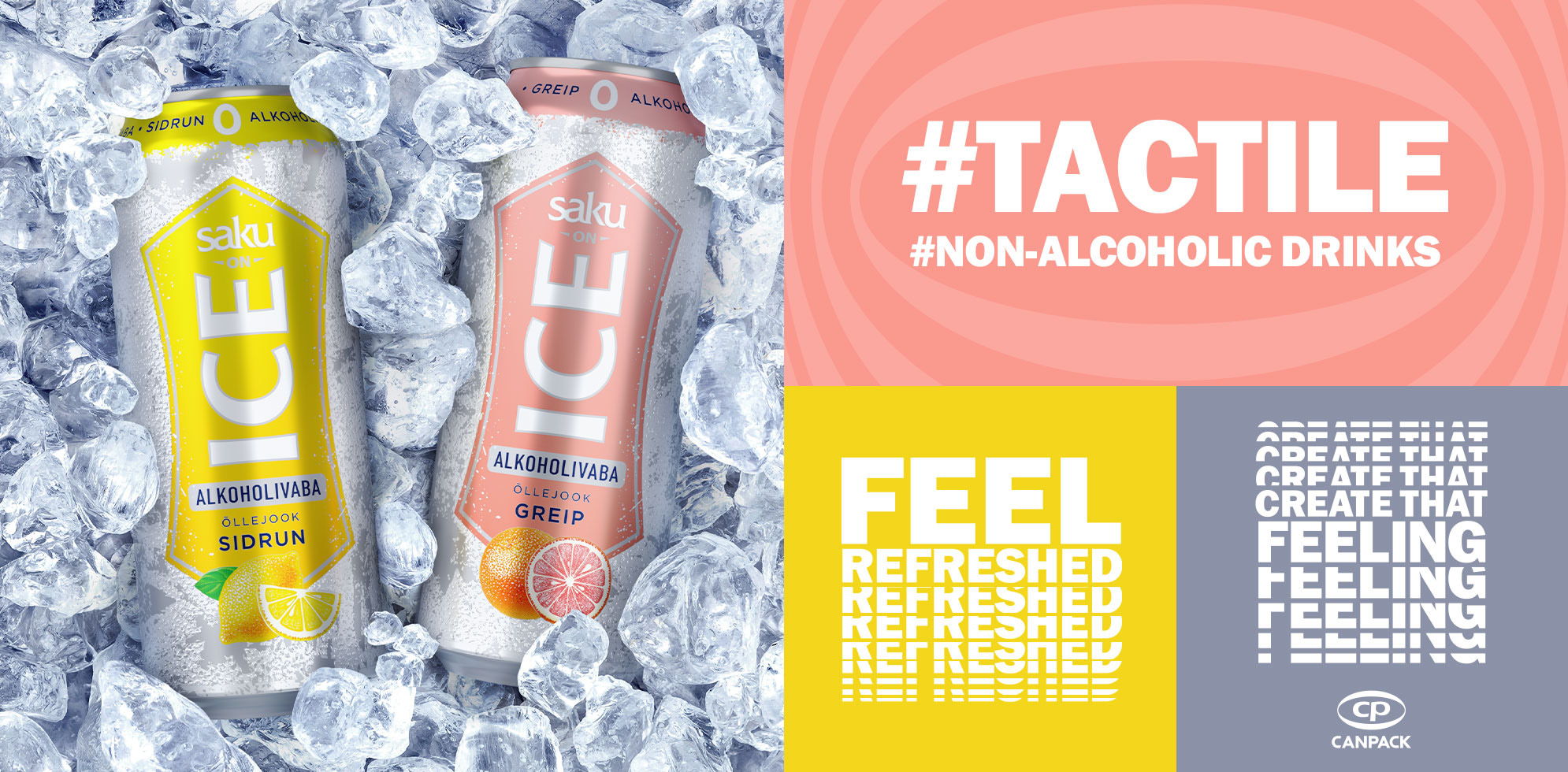 CANPACK s Tactile Effect Helps Saku Drinkers Keep Cool Canpack Canpack